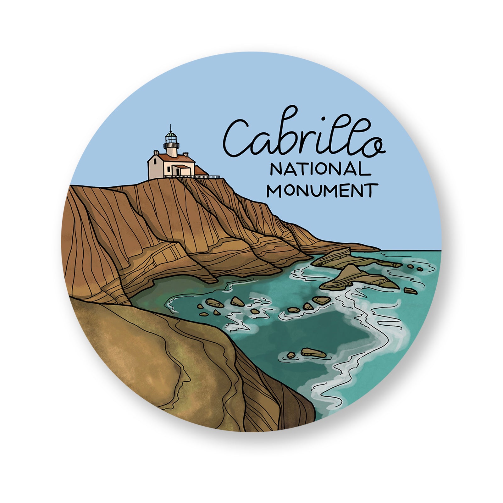 Cabrillo National Monument Lighthouse sticker – Michele Michael Art