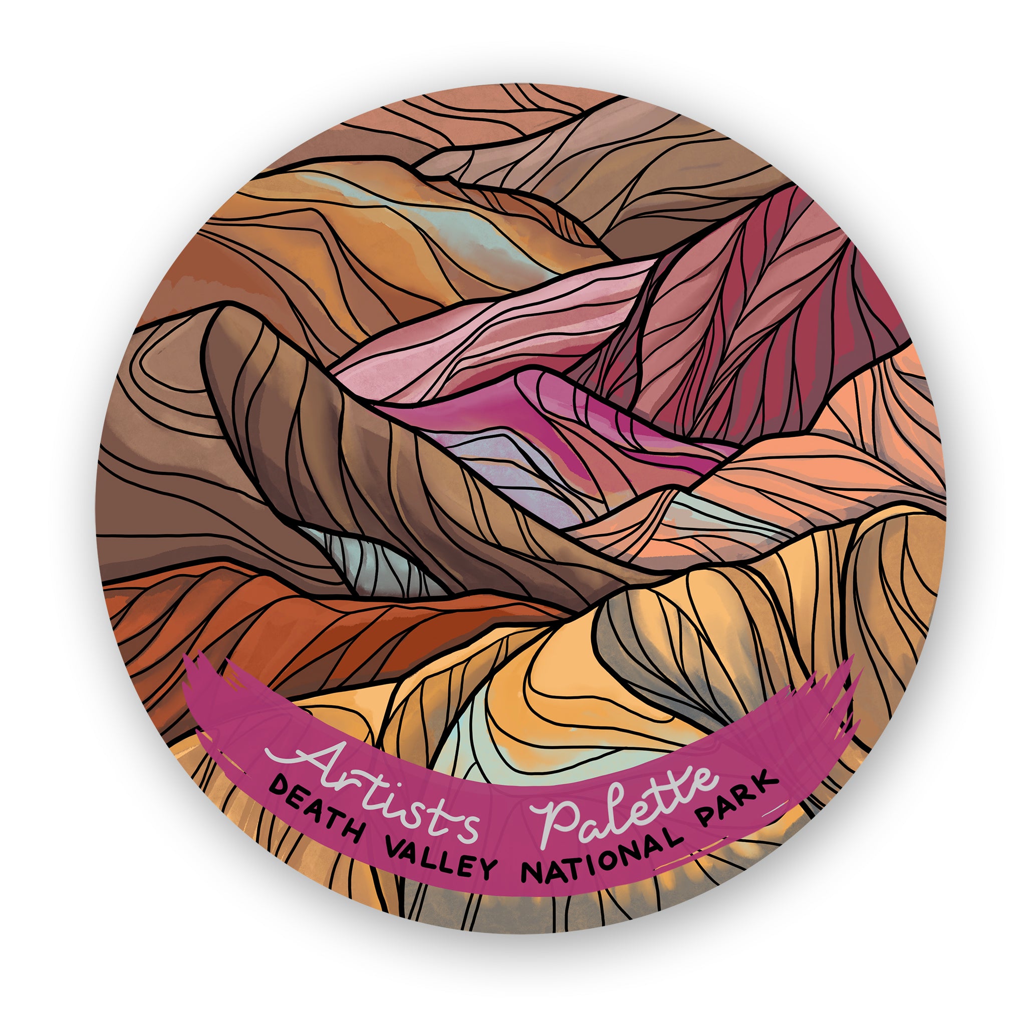 Death Valley Artists Palette sticker – Michele Michael Art